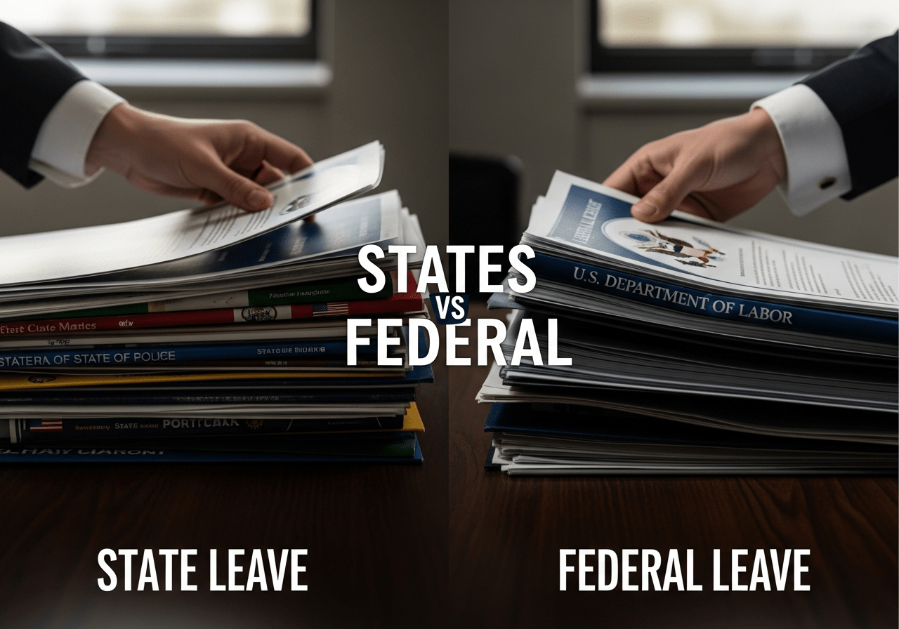 States vs Federal Leave Comparison: Complete 2026 Compliance Guide